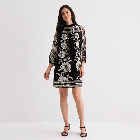 Click here for Sam And Jess Womens 3/4 Sleeve Floral Shift Dress... prices