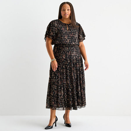 Click here for Sam And Jess Womens Plus Short Sleeve Maxi Dress... prices