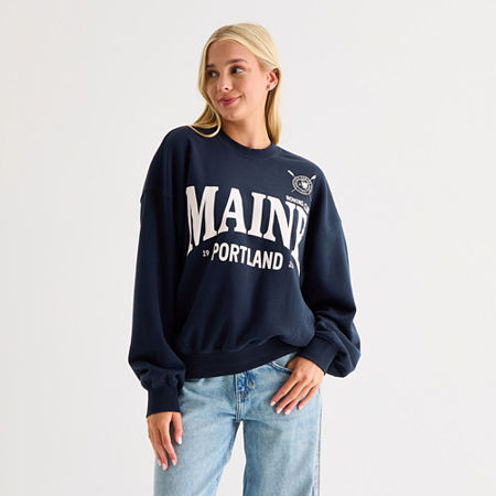 Click here for Arizona Womens Crew Neck Long Sleeve Juniors Sweat... prices