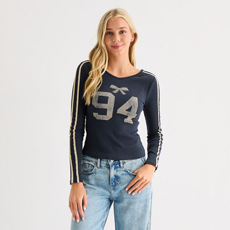 Click here for Arizona Womens V Neck Long Sleeve Juniors T-Shirt... prices