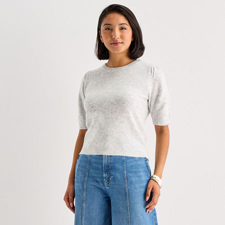 Click here for a.n.a Womens Crew Neck Short Sleeve Pullover Sweat... prices