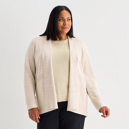 Click here for Liz Claiborne Womens Long Sleeve Open Front Plus C... prices