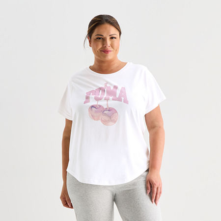 Click here for PUMA Womens Crew Neck Short Sleeve Active Plus T-S... prices