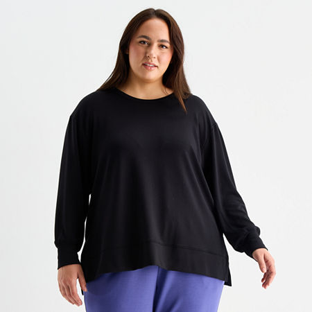 Click here for Xersion Womens Soft French Terry Crew Neck Long Sl... prices