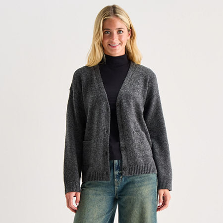 Click here for a.n.a Womens V Neck Long Sleeve Button Tall Cardig... prices