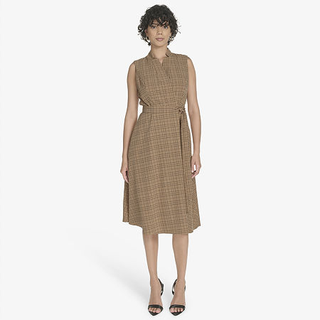 Click here for Marc New York Womens Sleeveless Plaid Midi Fit + F... prices