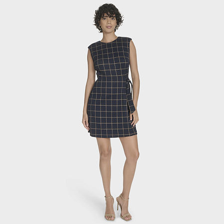Click here for Marc New York Womens Sleeveless Windowpane Sheath... prices