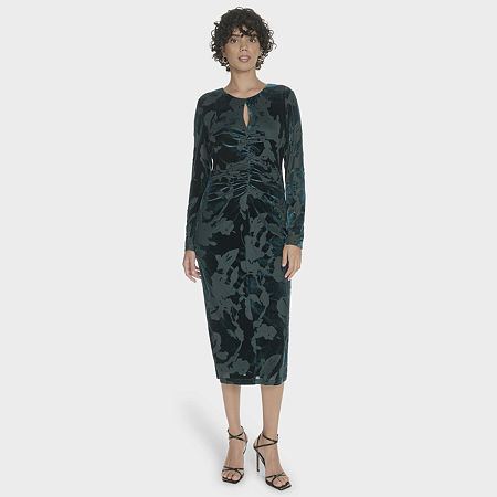 Click here for Marc New York Velvet Womens Long Sleeve Floral She... prices