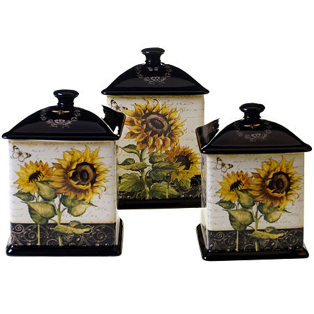 Click here for Certified International French Sunflowers 3-pc. Ca... prices