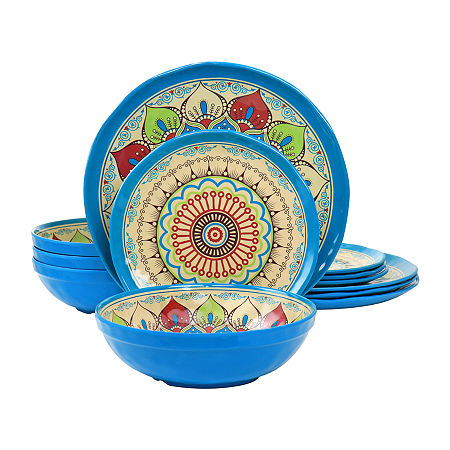 Click here for Elama Camilla 12-pc. Melamine Dinnerware Set  One... prices
