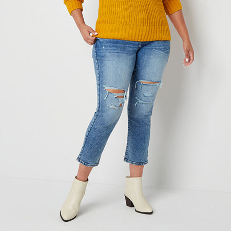 Click here for a.n.a Plus Womens High Rise Straight Leg Jean  30w... prices