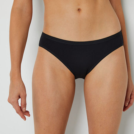 Click here for Ambrielle Cotton Bikini Panty  Medium  Black prices