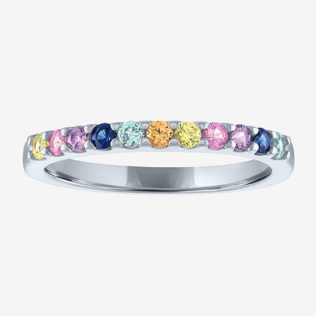 Click here for Gemstone Sterling Silver Stackable Ring  8  Multi prices