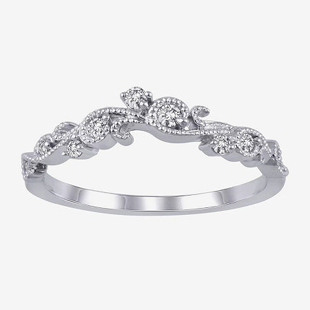 Click here for Womens 1/10 CT. T.W. Natural White Diamond 10K Whi... prices