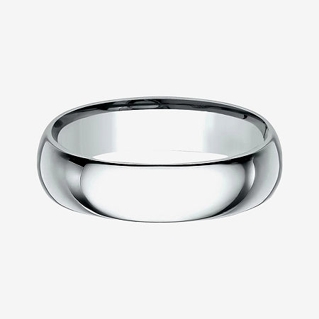 Click here for Mens 10K White Gold 6MM Comfort-Fit Wedding Band... prices