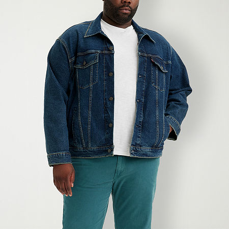 Levis Mens Big & Tall Stretch Denim Trucker Jacket - Colusa