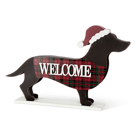 Click here for Glitzhome Dachshund Christmas Yard Art  One Size... prices