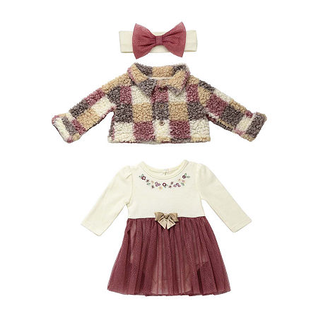 Click here for Baby Starters Baby Girls 3-pc. Jacket Dress  6 Mon... prices