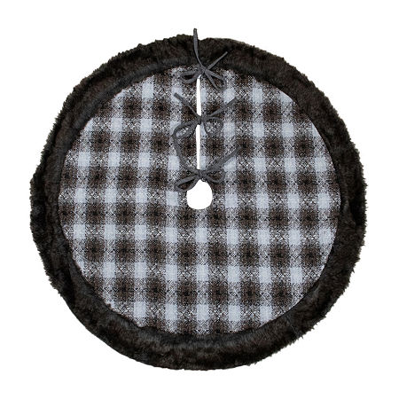 Click here for Northlight 48in Plaid Faux Fur Indoor Tree Skirt... prices