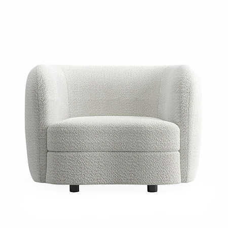 Click here for Isabella 43 Boucle Fabric Club Chair - Off-White prices