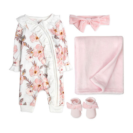 Click here for Baby Essentials Baby Girls 4-pc. Baby Clothing Set... prices