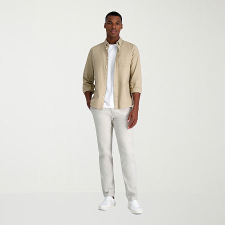 Click here for Haggar Life Khaki Flex Mens Comfort Waistband Stra... prices