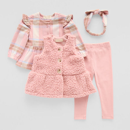 Click here for Btween Baby Girls 3-pc. Legging Set  12 Months  Pi... prices