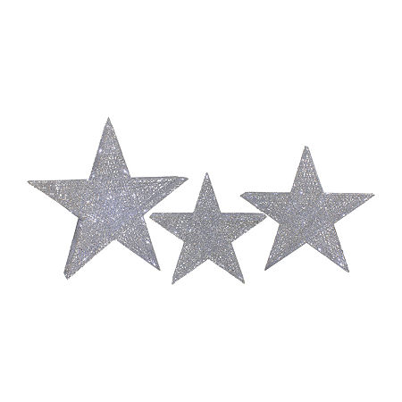 Northlight Seasonal LED Stars Outdoor Christmas Decor - Set of 3