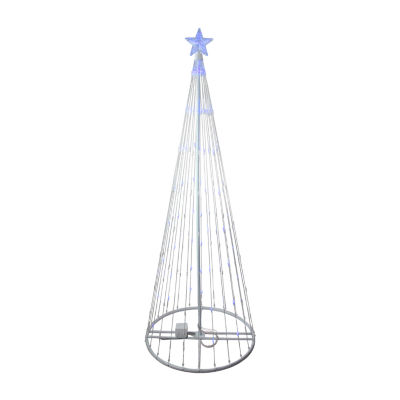 Northlight 9ft Led Tree Show Cone Christmas Yard Art, Color: Blue ...