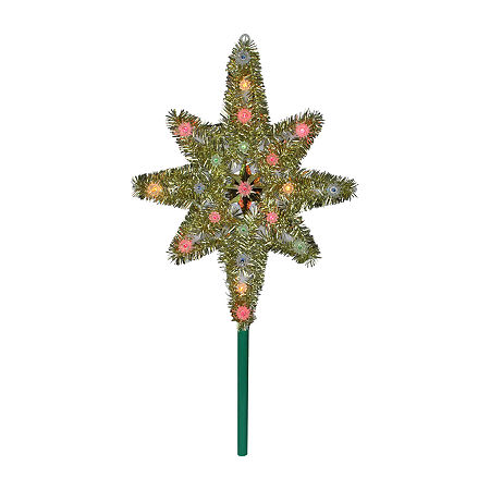 Northlight Lighted Gold Tone Star Of Bethlehem Christmas Tree Topper - Gold