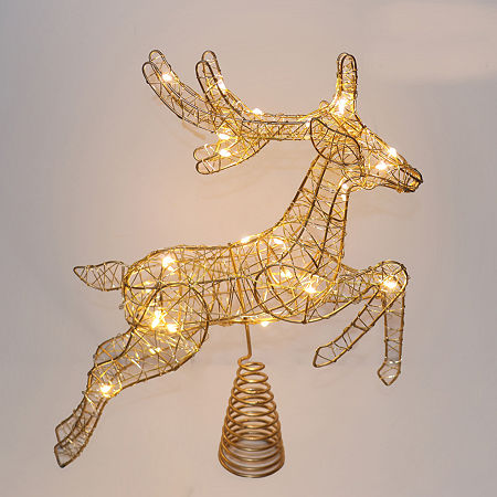 Click here for Northlight 20in Led Reindeer Christmas Tree Topper... prices