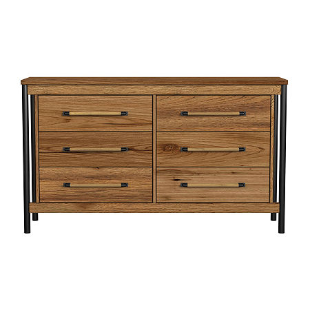 Click here for Norcross 6 Drawer Dresser in Hickory  One Size  Br... prices