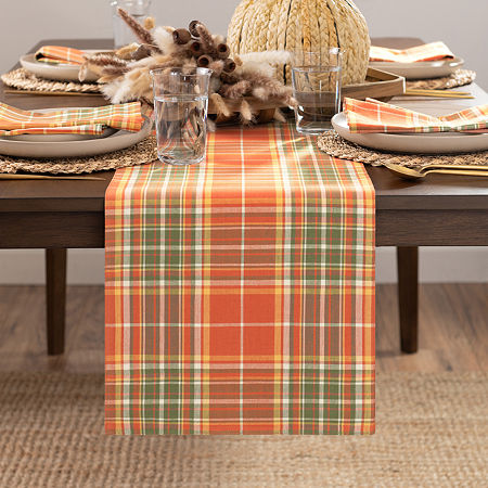 Click here for Elrene Hawley Plaid Harvest Cotton Table Runner  1... prices