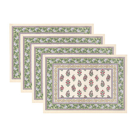 Click here for Elrene Nomad Harvest Block Print Placemats 13 x 19... prices
