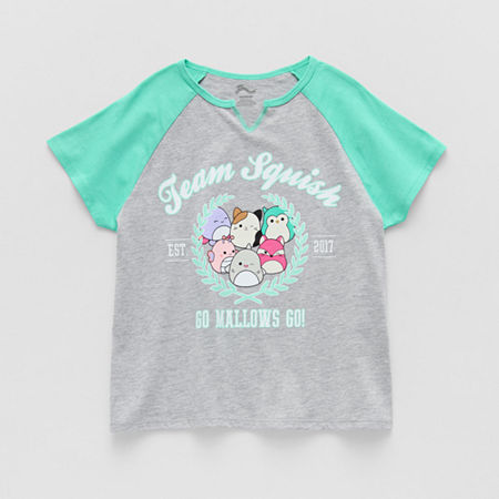 Click here for Little & Big Kid Girls Split Crew Neck Short Sleev... prices