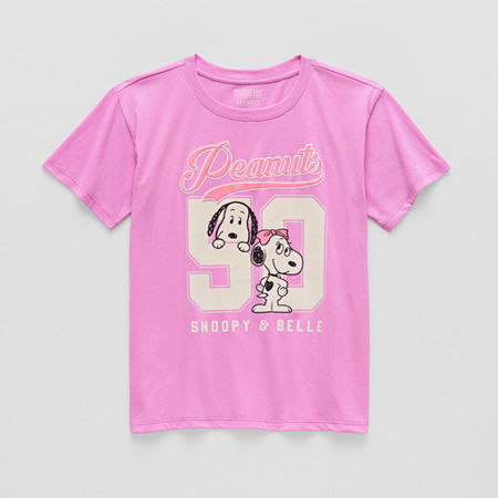 Click here for Little & Big Kid Girls Round Neck Short Sleeve Ove... prices
