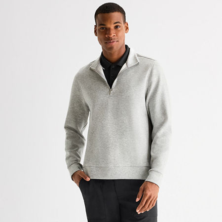 Click here for Stylus Mens High Neck Long Sleeve Quarter-Zip Pull... prices