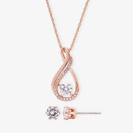 Click here for Sparkle Allure Womens Cubic Zirconia 18K Rose Gold... prices