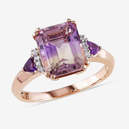 Click here for Genuine Ametrine Amethyst and Diamond-Accent Ring... prices