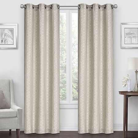 Click here for Regal Home Geo Cube Jacquard Grommet Top Light-Fil... prices