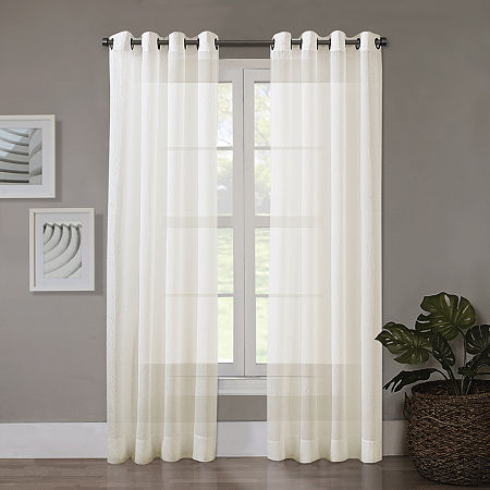 Click here for Regal Home Crushed Voile Solid Grommet Top Sheer S... prices