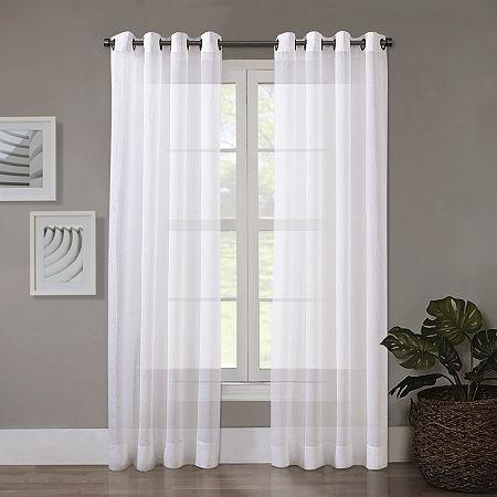 Click here for Regal Home Crushed Voile Solid Grommet Top Sheer S... prices
