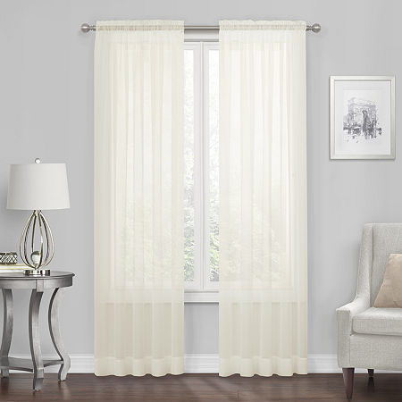 Click here for Regal Home Solid Voile Rod Pocket Sheer Single Cur... prices