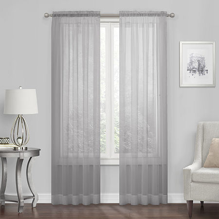Click here for Regal Home Solid Voile Rod Pocket Sheer Single Cur... prices
