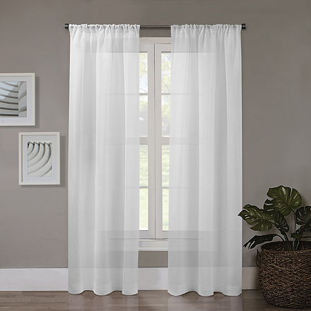 Click here for Regal Home Meadow Solid Rod Pocket Sheer Single Cu... prices