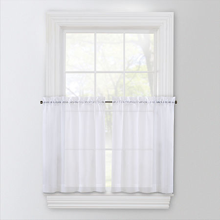 Click here for Regal Home Voile Solid 2-pc. Rod Pocket Window Tie... prices