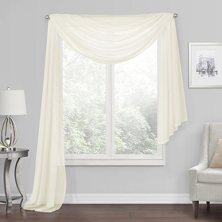 Click here for Regal Home Voile Solid Scarf Valance  One Size  Be... prices
