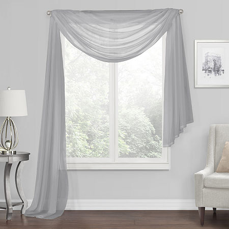Click here for Regal Home Voile Solid Scarf Valance  One Size  Si... prices