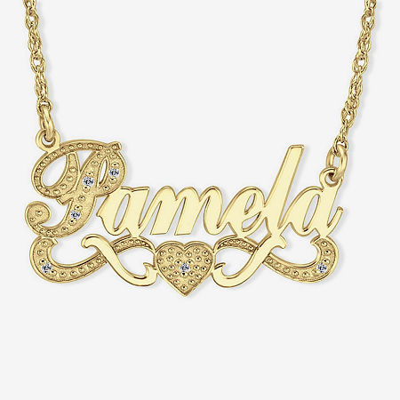 Click here for Personalized Diamond-Accent 14K Gold Over Sterling... prices