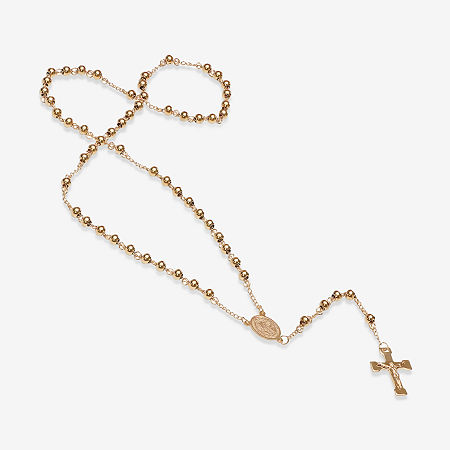 Click here for Saint Benedict Medal Mens 26 Inch Rosary Necklace... prices